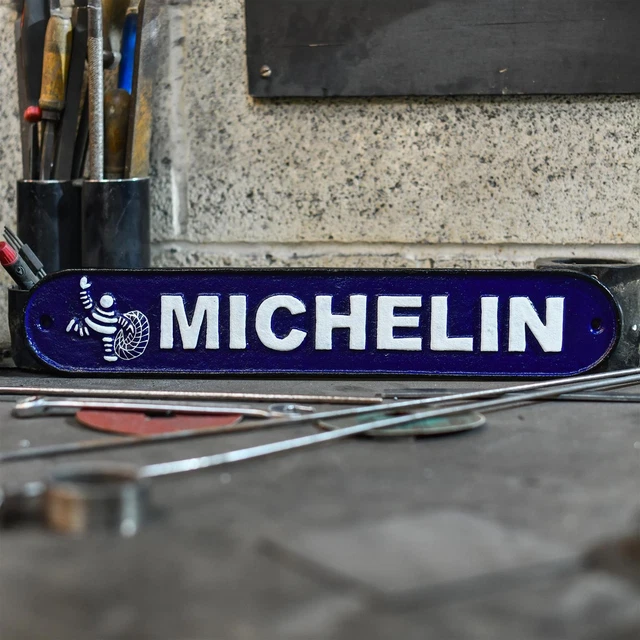 'MICHELIN TYRES' CAST Iron Automobilia Sign £18.99 - PicClick UK