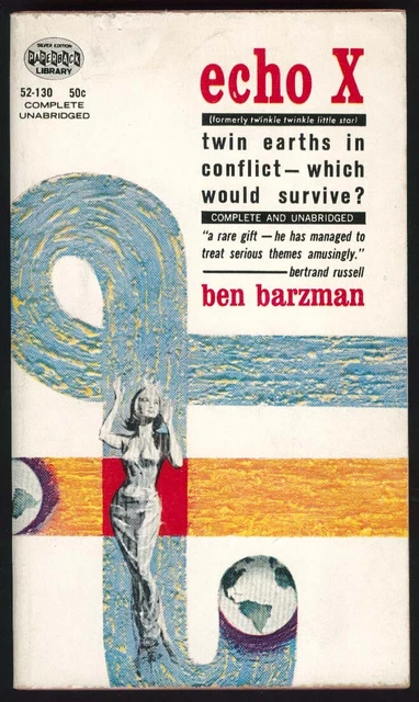 BEN BARZMAN : Echo X 1er pb ed 1962 couverture science-fiction par Bob ...