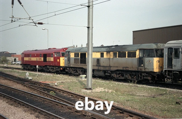 35MM COLOUR RAILWAY Negative Class 31's 31466 and 31166 at Peterborough ...