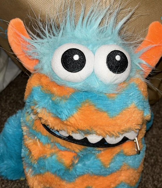 BLUE WORRY YUMMY Monster Cuddly Soft Toy Teddy Eating Nightmare Dreams ...