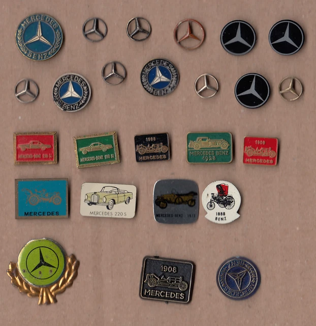 VINTAGE MERCEDES BENZ 230 SL 220 S pin badges 1960s Car logo Auto ...
