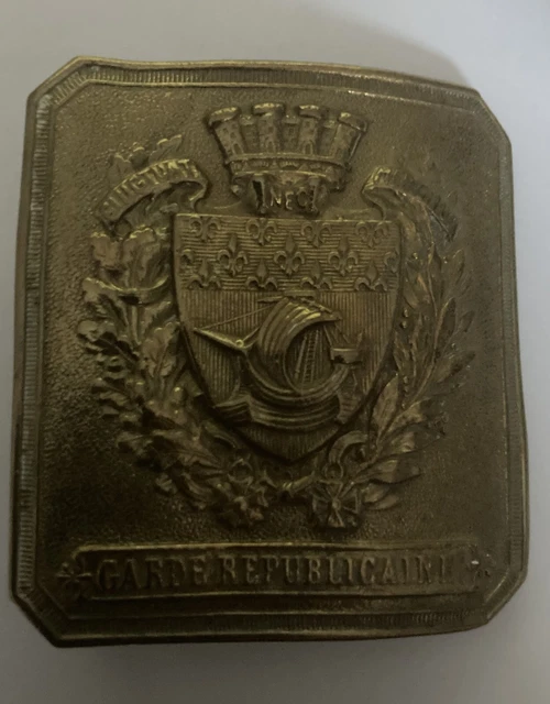 ANCIENNE PLAQUE DE ceinturon de la garde républicaine EUR 88,00 ...