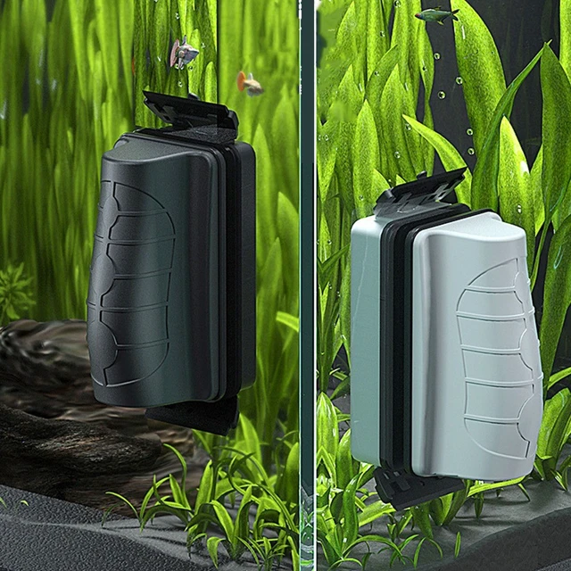 DOUBLE SIDED MAGNETIC Algae Scraper Magnetic Glass Cleaner Fish Tank ...