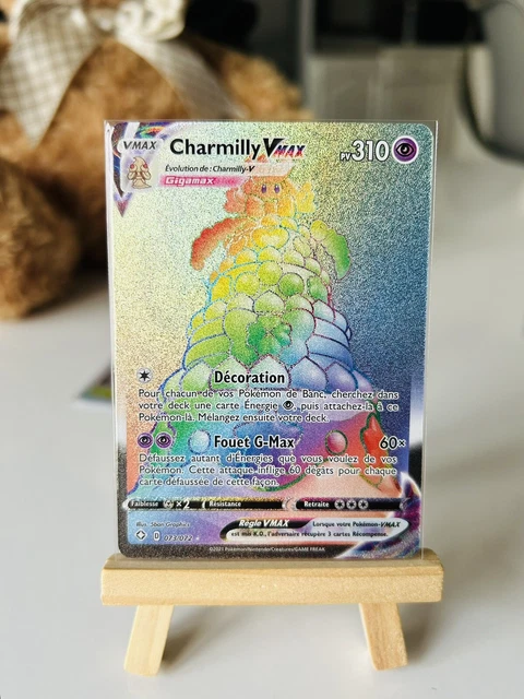 CARTE POKÉMON CHARMILLY Vmax Rainbow - Destinées Radieuses - Neuve EUR ...