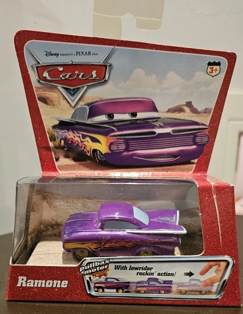 DISNEY PIXAR CARS Ramone (Purple) Pullbax Motor With Speed & Spin ...