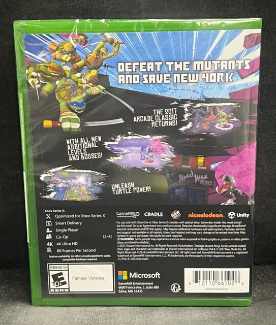 TEENAGE MUTANT NINJA Turtles TMNT Arcade Wrath of the Mutants (XBX/Xbox ... TEENAGE MUTANT NINJA Turtles TMNT Arcade Wrath of the Mutants (XBX/Xbox ...