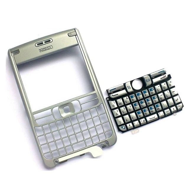 NOKIA N61 E61 Front fascia housing+QWERTY keyboard keypad metal cover ...