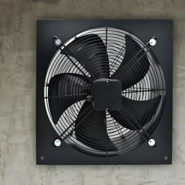 INDUSTRIAL VENTILATION EXTRACTOR Metal Plate Fan Axial Exhaust ...
