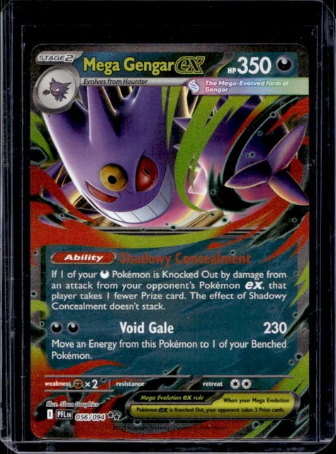 2025 POKEMON PHANTASMAL Flames Mega Gengar ex Double Rare #056/094 £0. ...
