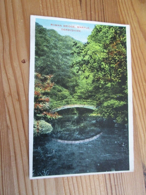 POSTCARD OF ROMAN Bridge, Marple, Derbyshire (1908 posted) £1.13 ...