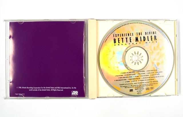 BETTE MIDLER – Vivez Le Divin (Meilleurs Succès) 1996 CD De Musique NM ...