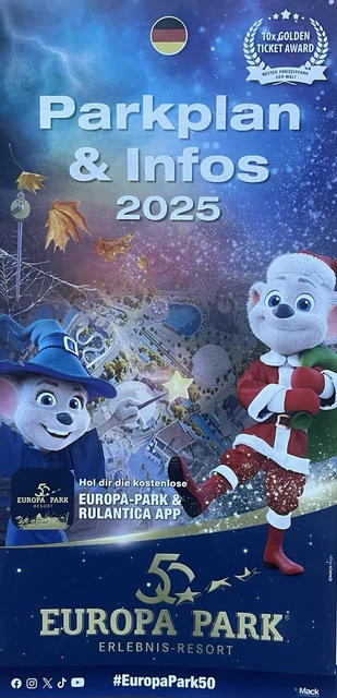 PARKPLAN & INFOS Europa-Park Rust Parkplan HALLOWinter 2025 EUR 2,00 ...