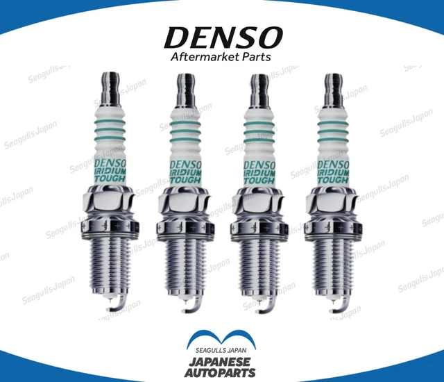 DENSO OEM IRIDIUM TOUGH Long Life Spark Plugs VFKH16 Set of 4 V9110 ...