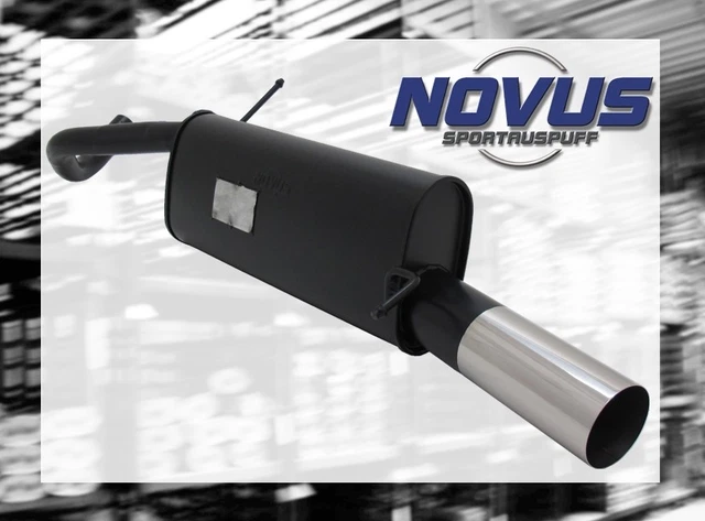 NOVUS SPORTAUSPUFF GRUPPE N ESD 1x 90mm RL-Design für VW Polo 6R EUR ...