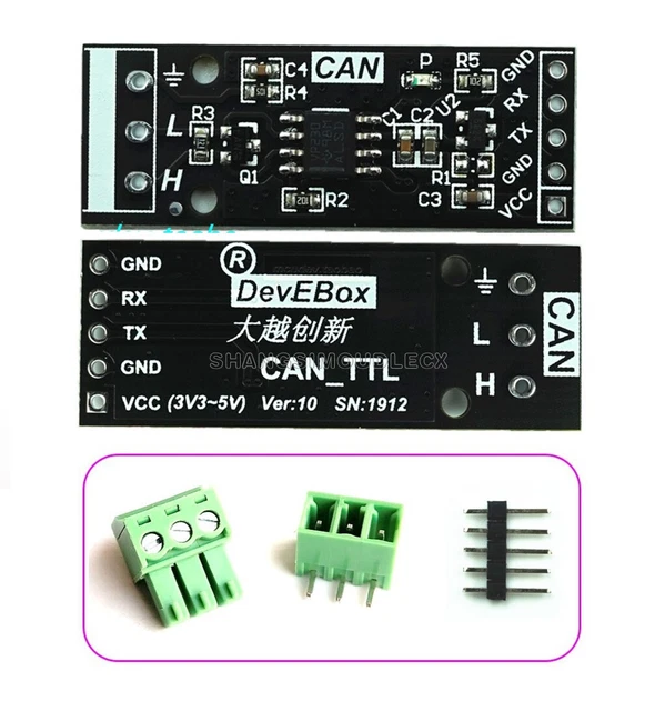 3.3V-5V CAN LEVEL to TTL Level Serial Communication Module CAN Driver ...