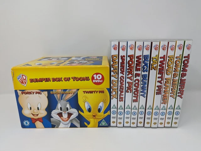 LOONEY TUNES: BUMPER Box Of Toons 10 Disc DVD Box Set - UK Region 2 EUR ...
