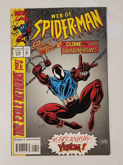 WEB OF SPIDER-MAN #118 1994 Marvel 1Ère Application De Ben Reilly Comme ...