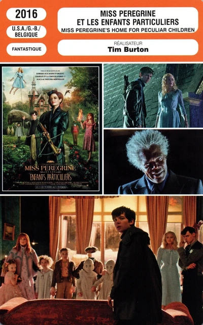 FICHE CINÉMA - TIM BURTON - MISS PEREGRINE ET LES ENFANTS PARTICULIERS - 2016 EUR 2,20 - PicClick FR