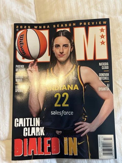 SLAM MAGAZINE (JUNE/JULY 2025) WNBA INDIANA FEVER STAR CAITLIN CLARK £ ...