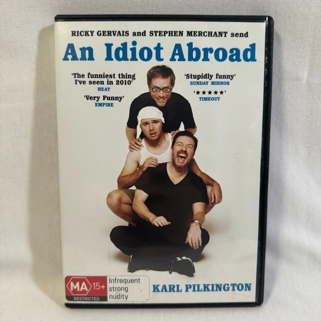 AN IDIOT ABROAD: Series 1 - Ricky Gervais DVD PAL Region 4 Free Postage ...