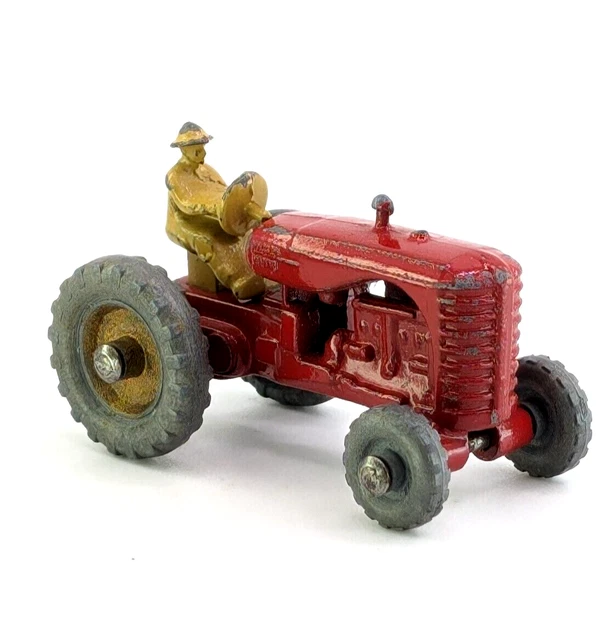 MATCHBOX LESNEY MOKO 4b Massey Harris Tractor 1957 vintage diecast toy ...