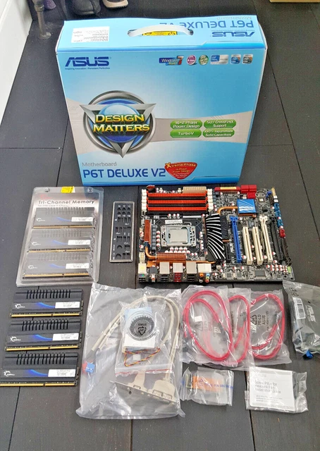 ASUS P6T DELEUXE V2 Motherboard - MINT G Skill Ram Low Latency x6 ...