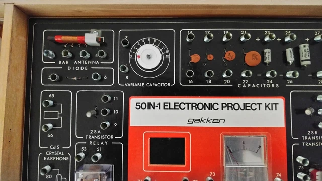 VERY RARE VINTAGE 1970s Gakken Mykit Series 50-in-1 Electronic Project Kit EUR 67,53 - PicClick DE