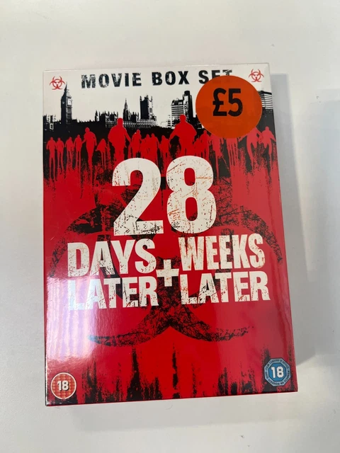 28 DAYS LATER Box Set DVD 2002 Rated 18 Horror Thriller Entertainment ...