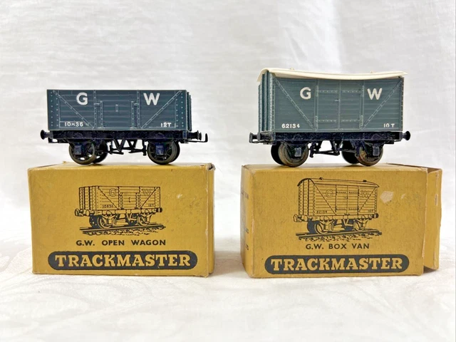 LOT OF 2 Trackmaster Triang Pyramid Toy Trains - GW Box Van and Open ...