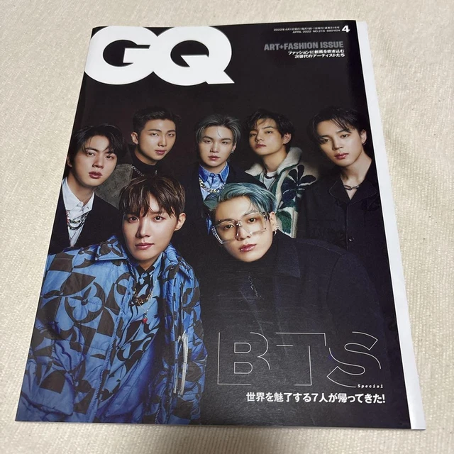 BTS GQ JAPAN Magazine April 2022 Kpop RM Jin Suga JHope Jimin £42.49 - PicClick UK