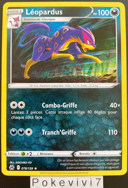 CARTE POKEMON LEOPARDUS 078/159 Rare Epée et Bouclier 12,5 EB12.5 FR NEUF EUR 1,90 - PicClick IT