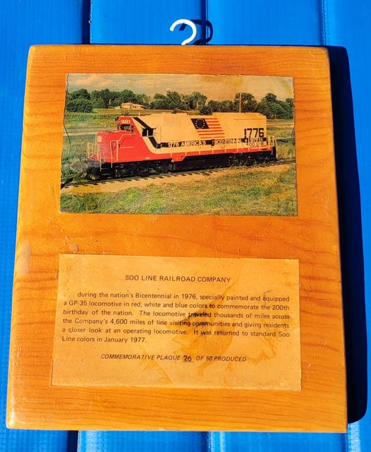 RARE VINTAGE SOO Line Railroad 1976 Bicentennial Commerative Ltd Ed ...