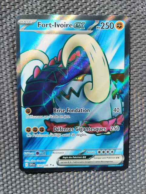 CARTE POKÉMON FORT-IVOIRE Ex Full Art 230/198 Écarlate Et Violet ...