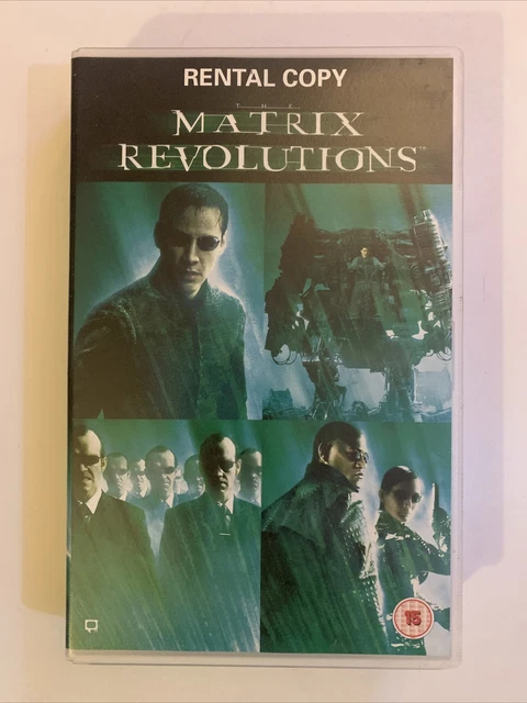 MATRIX REVOLUTIONS - Ex Rental Big Box vhs video tape - Cult Classic £ ...
