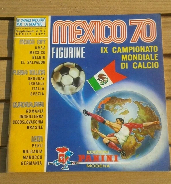 PANINI ALBUM MEXICO 70 Ottimo Originale Con Cedola Integra 4 Figurine ...