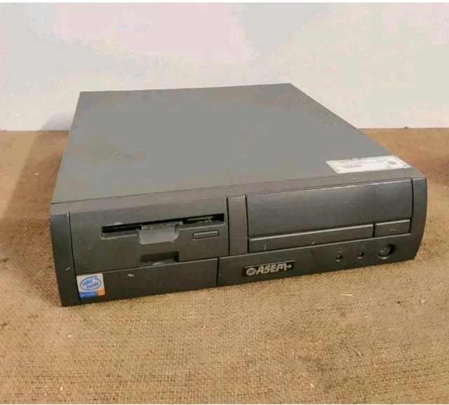 COMPUTER VINTAGE INTEL Pentium 4 - Asem slim + HDD 40Gb + Floppy PC ...
