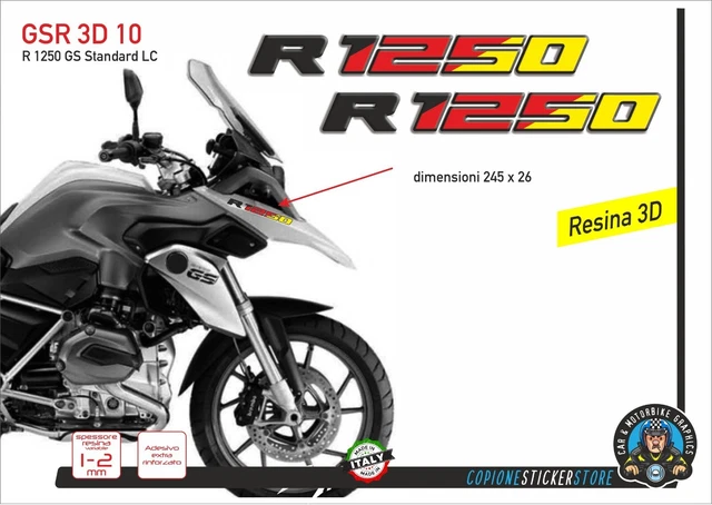 2 ADHESIVOS PICO Guardabarros Moto BMW R 1250GS Estándar LC 245 X 25MM ...