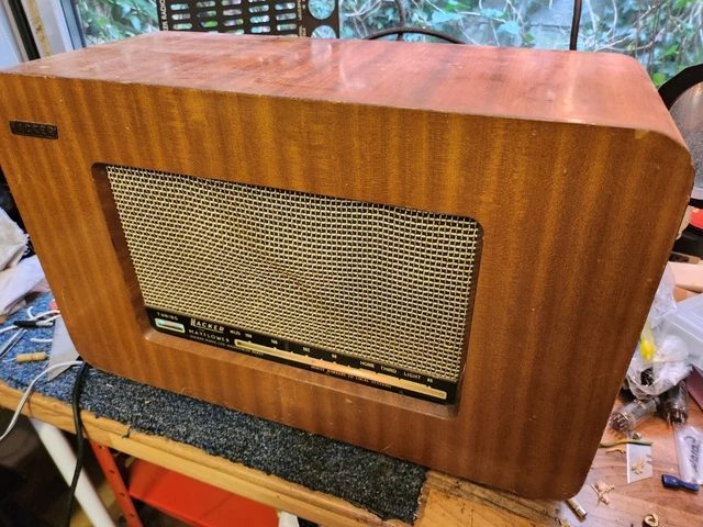 VINTAGE HACKER MAYFLOWER Valve Radio. Model Rv14. Read Description For ...