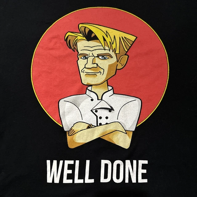 GORDON RAMSAY HELLS Kitchen Caesars Palace "Well Done" Cartoon Large ...