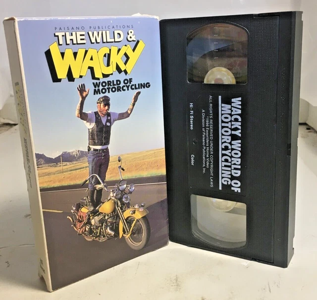 THE WILD & Wacky World Of Motorcycling VHS 1996 Easyriders Video Biker ...