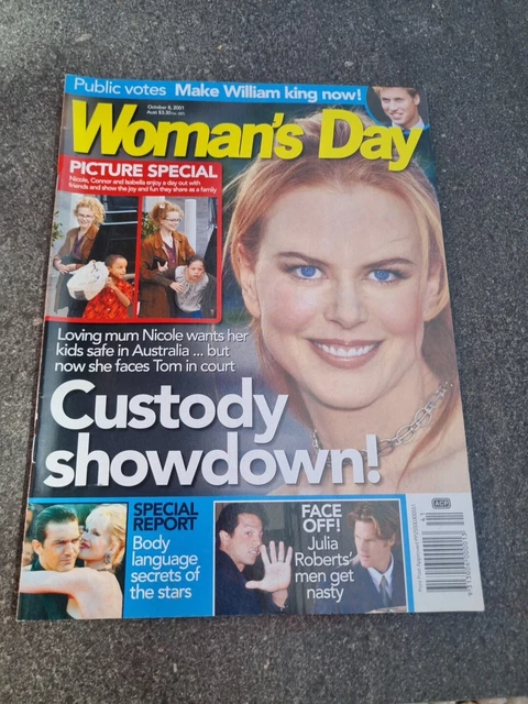 WOMAN'S DAY MAGAZINE October 2001-Nicole Kidman-kylie Minogue- $25.00 ...