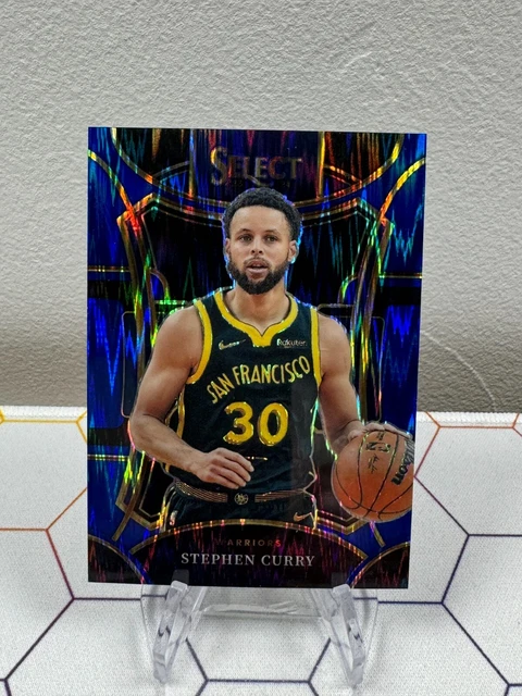 2023-24 PANINI SELECT Steph Curry flash mezzanine bleu #'d 88/99 ...