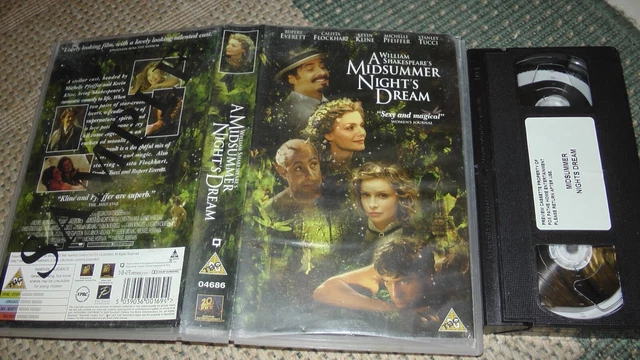 A MIDSUMMER NIGHT'S Dream VHS Video Big Box Timecode Sample Dealer Tape ...