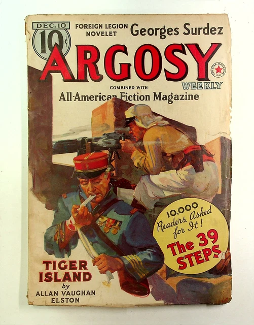 ARGOSY PART 4: Argosy Weekly Dec 10 1938 Vol. 286 #5 VG- 3.5 Low Grade ...