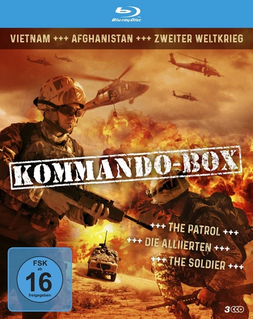 KOMMANDO-BOX (3 BLU-RAYS mit 3 Kriegsfilmen) (Blu-ray) Tom Petch ...