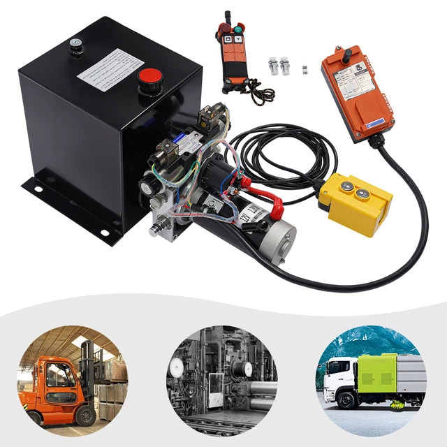 DOUBLE ACTING HYDRAULIC Pump Hydraulic Power Unit with Wireless Remote ...