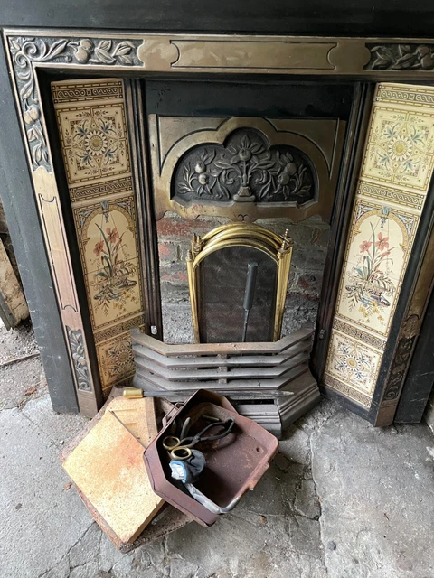 HISTORIC PERIOD TRADITIONAL Tiled Fireplace Surround 16 inch Open Fire ...