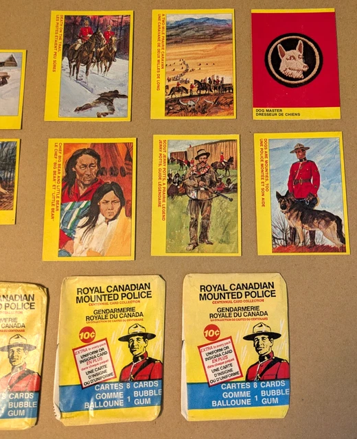 1974 RCMP ROYAL CANADIAN MOUNTED POLICE CARD WAX PACK O PEE CHEE OPC ...