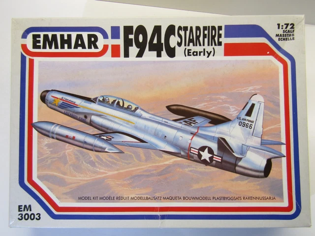 EMHAR 1:72 SCALE Lockheed F94C Starfire (early) Model Kit # EM3003 EUR ...