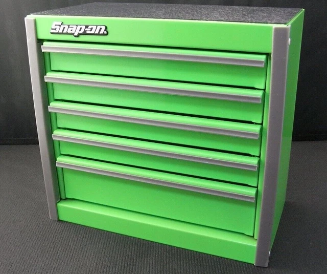 SNAP-ON MINIATURE TOOL Box Micro Roll Cab Top Chest Green UNUSED £252. ...